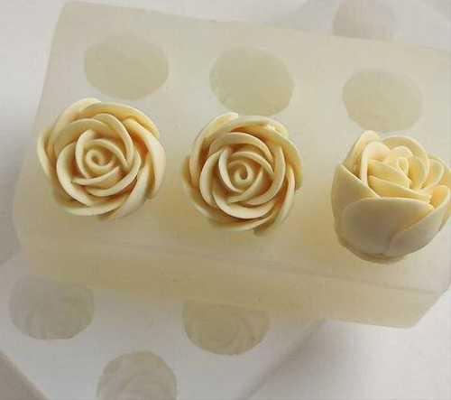 Форма/молд для шоколадных роз "роза мини"