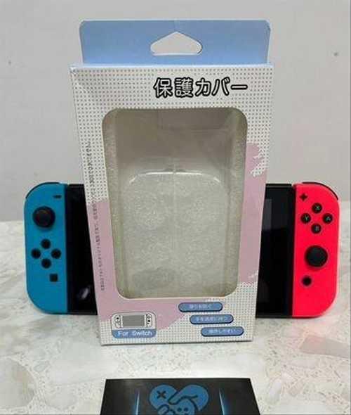 Кейс бампер для Nintendo Switch прозрачный