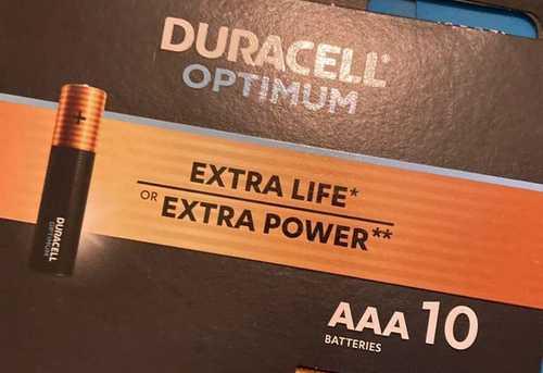 Батарейки Duracell Optimum ааа, 10 шт