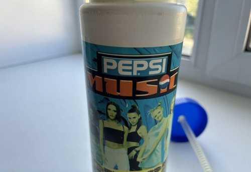 Spice Girls Pepsi Music бутылка с трубочкой 1997
