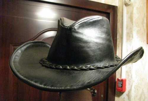 Шляпа кожаная мужская размер 56