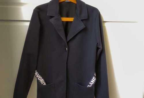 Пиджак школьный трикотажный для девочки 152 р-р