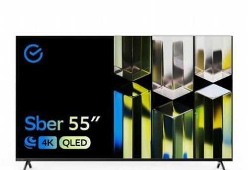 Умный телевизор Sber qled 4K UHD 55", новый