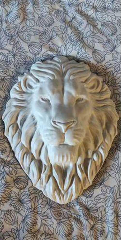 Картина панно Лев из гипса