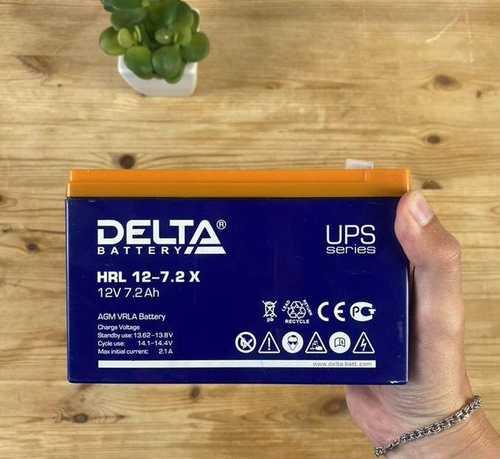 Батарея для ибп Delta HRL 12-7.2 X 12В 7.2Ач