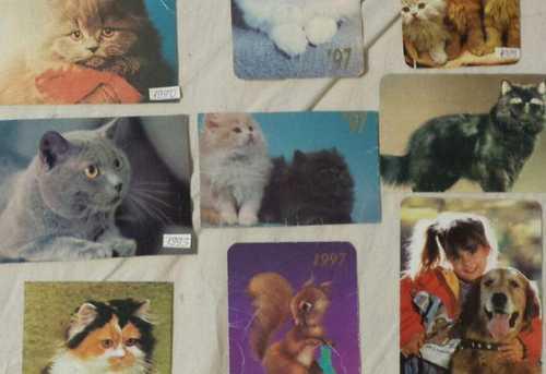 Коллекция карманных календариков с животными
