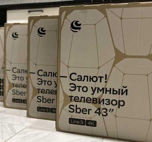 Телевизор Смарт тв 43 4К (123см)sber 43U4124