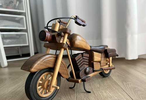 Фигурка деревянная мотоцикл