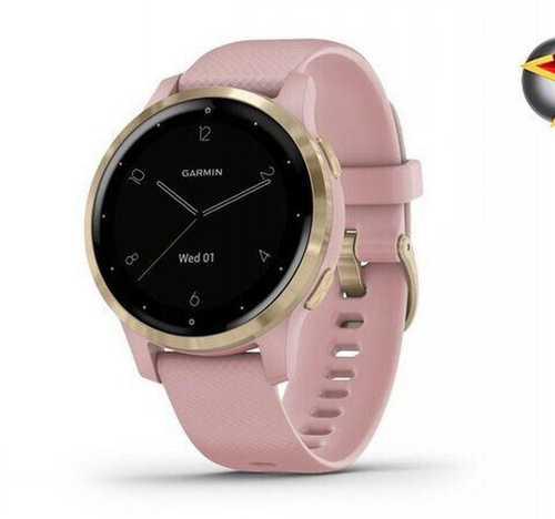 Часы Garmin Vivoactive 4S Rose Gold/Pink