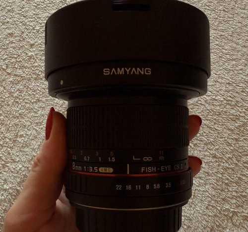 Объектив Samyang 8 мм F3.5 Рыбий глаз CS II