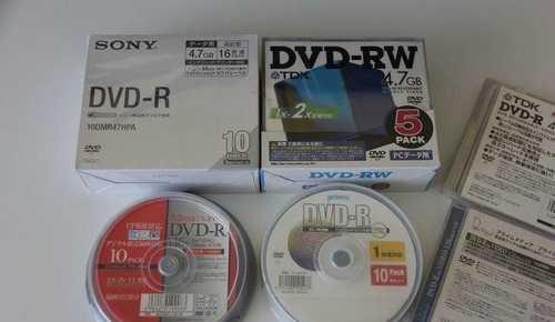 DVD-R Sony / DVD-RW TDK диски