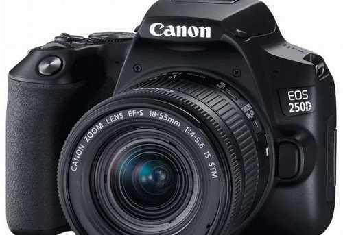 Фотоаппарат Canon EOS 250D Kit черный EF-S 18-55mm