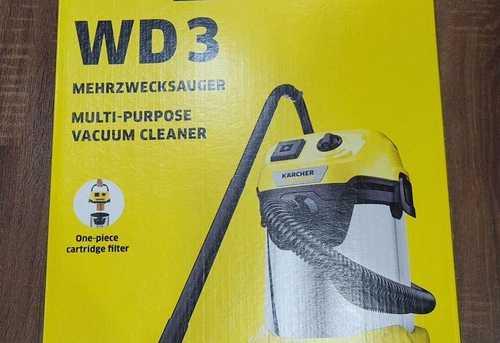 Пылесос Karcher WD3 Premium Steel с розеткой