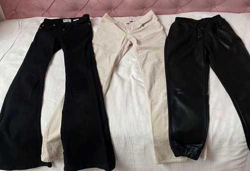 Джинсы брюки кожаные Bershka HM reserve 32 36