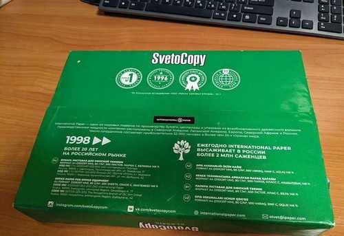 Бумага белая офисная для принтера SvetoCopy, 500 л