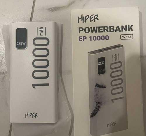 Powerbank hiper EP 10000, 10 Ач, 3xUSB, 5А, Type-C