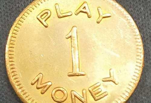Коллекционный Жетон/Токен 1 Play Money Канада