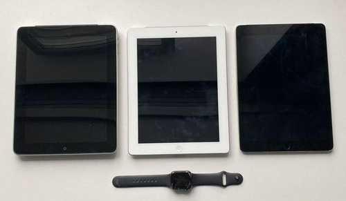 Набор бу техники Apple. 3 модели iPad + AW