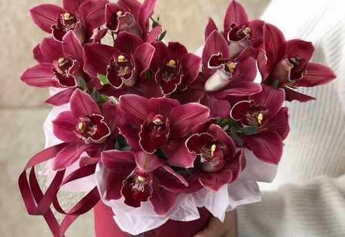 Букет цветов орхидеи,сердце из орхидей,доставка