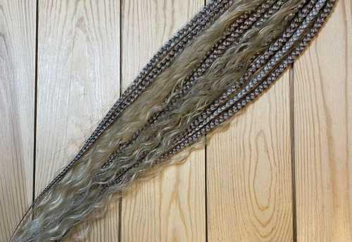 Афрорезинки и метровая коса на резинке