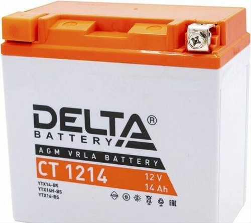 Аккумулятор delta CT 1214 12V (YTX14-BS, ytx14h-BS
