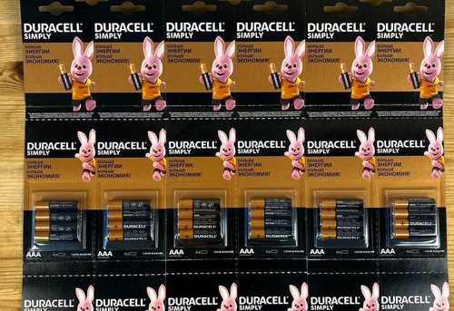 Батарейки duracell ааа новые