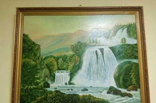 Картина "Водопад" Ручной работы
