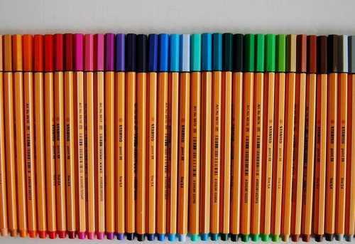 Капиллярные ручки Stabilo Point 88 0,4мм 40 цветов
