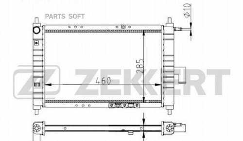 Радиатор охлаждения Дэу Матиз 01