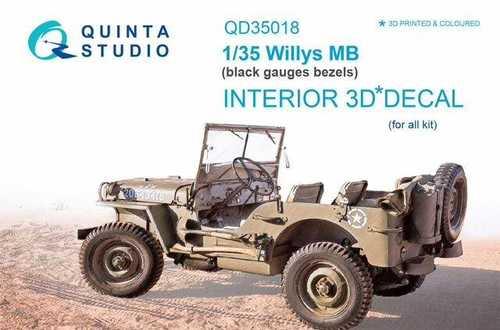 Quinta St. Willys MB, 3D интерьер, 1/35