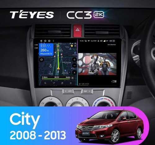 Магнитола для Honda City 2008-13 Teyes CC3 2k 4/64