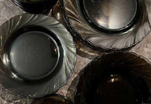 Набор посуды luminarc стекло черное