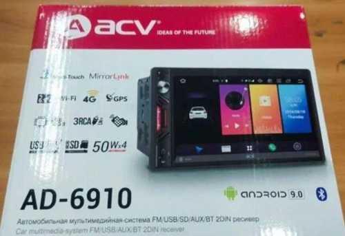 2 DIN Магнитола ACV AD-6910 Android 9 с SIM картой