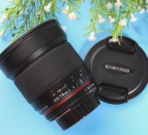 Объектив Samyang 16mm f2 (для Nikon)