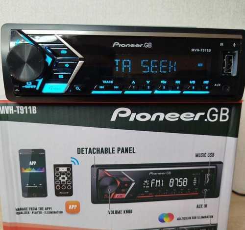 Мощная магнитола Pioneer процессорная со съёмной п