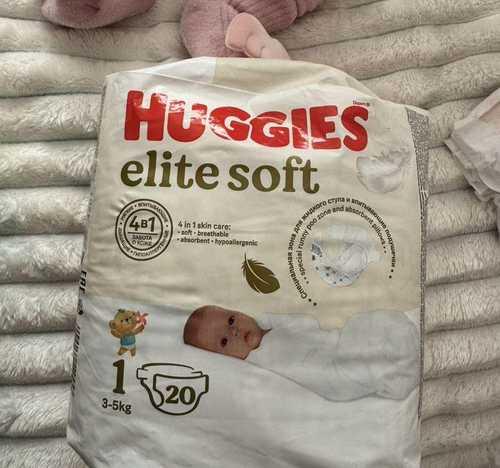 Подгузники huggies elite soft 1