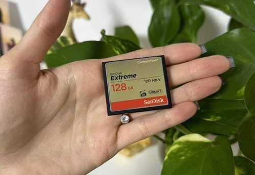 CompactFlash* sanDisk Extreme 128 GB 120mb/s
