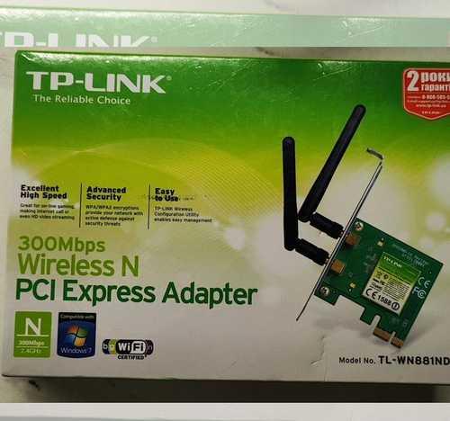 TP-Link Коммутатор Сетевой адаптер WiFi TL-WN881ND