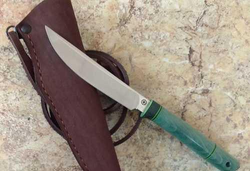 Нож кованый "Оса" 95х18 стаб.клён микарта