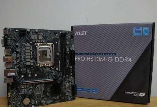 Материнская плата msi pro h610m-e lga 1700