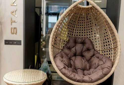 Плетеное подвесное кресло