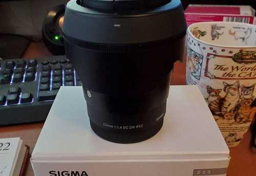 Sigma 23mm f1.4 DC DN Sony E