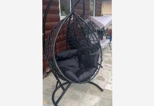 Кресло груша подвесное черное