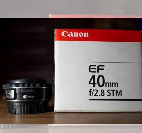 Объектив Canon ef 40mm f 2.8 stm