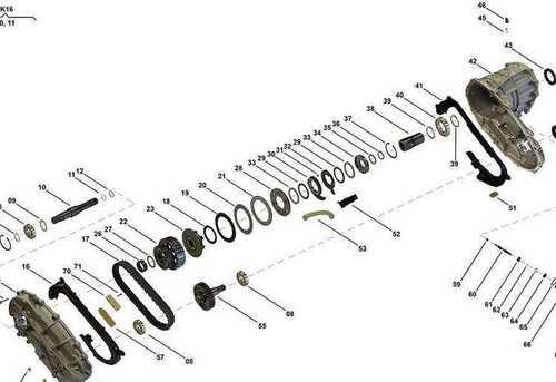 Ремкомплект редуктора Porsche cayenne 958