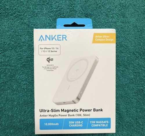 Anker MagGo Power Bank Qi2 10k Slim (новый)