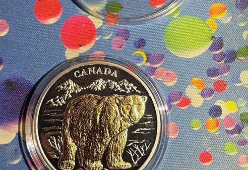 Полярный медведь. Серебро 10 Долларов 2004 года