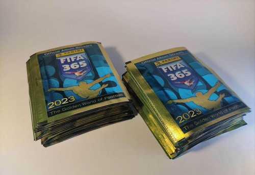 100 пакетиков наклейки panini FIFA 365 2023
