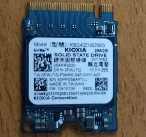 Ssd kioxia KBG40ZNS256G 256Gb