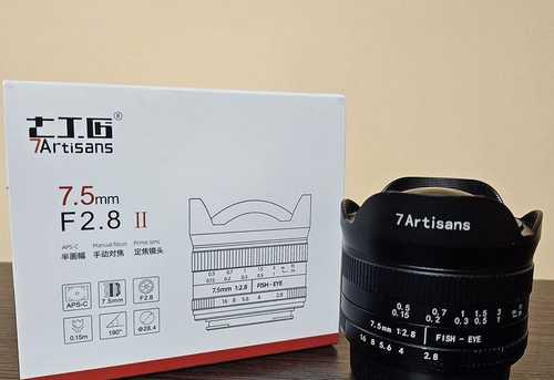 7artisans 7.5mm f 2.8 II MFT